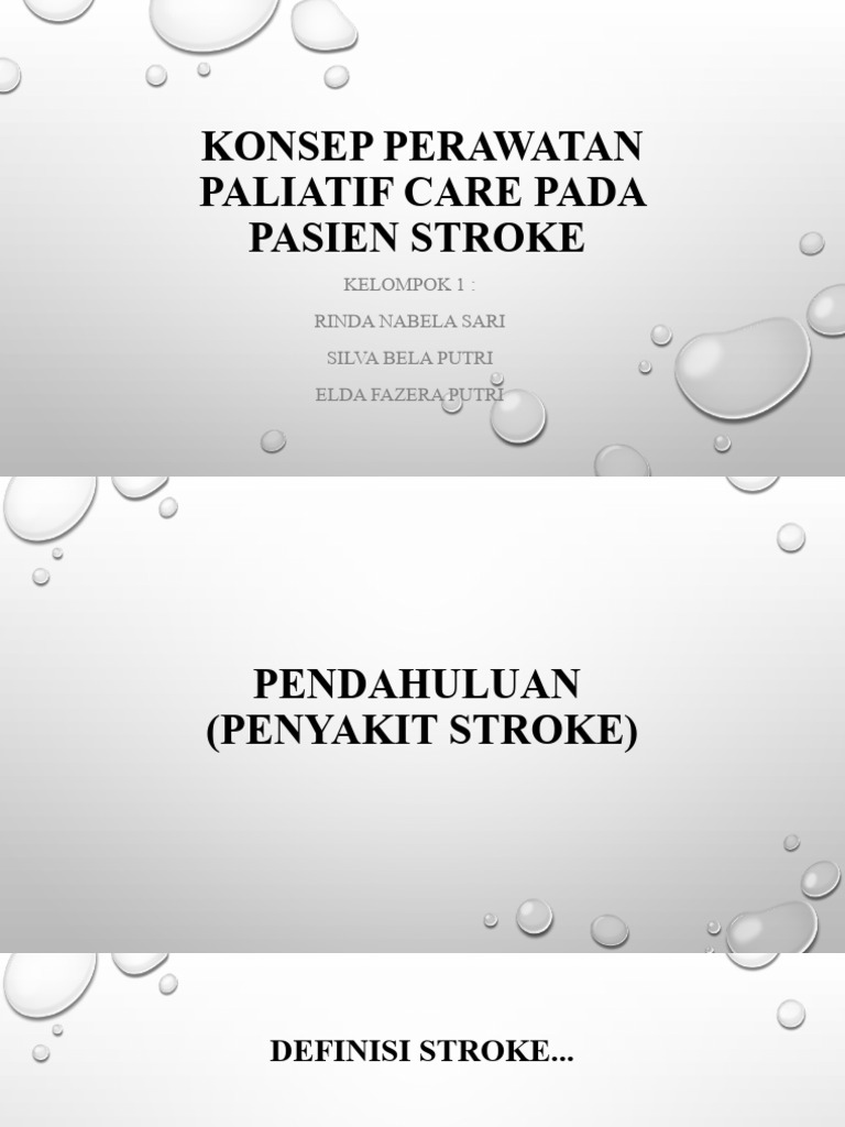 Kel 1. Askep Stroke Palidatif | PDF