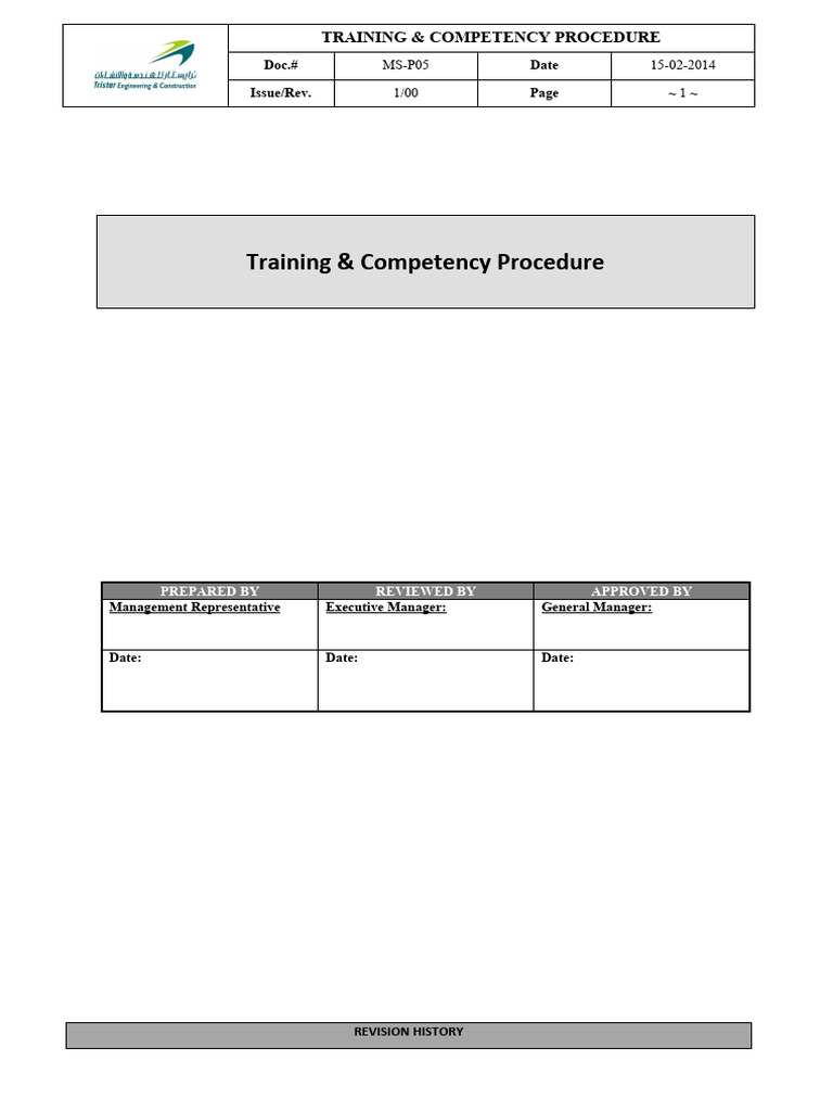 MS-P05 Training Procedure | PDF | Business