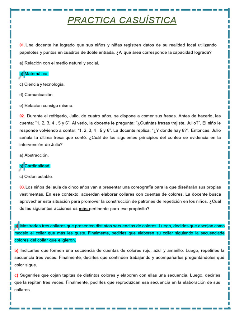 Practica Casuistica Resuelto | PDF