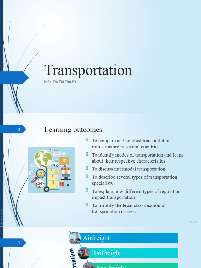 C12 - Transportation Management - Day 12 | PDF | Transport | Cargo