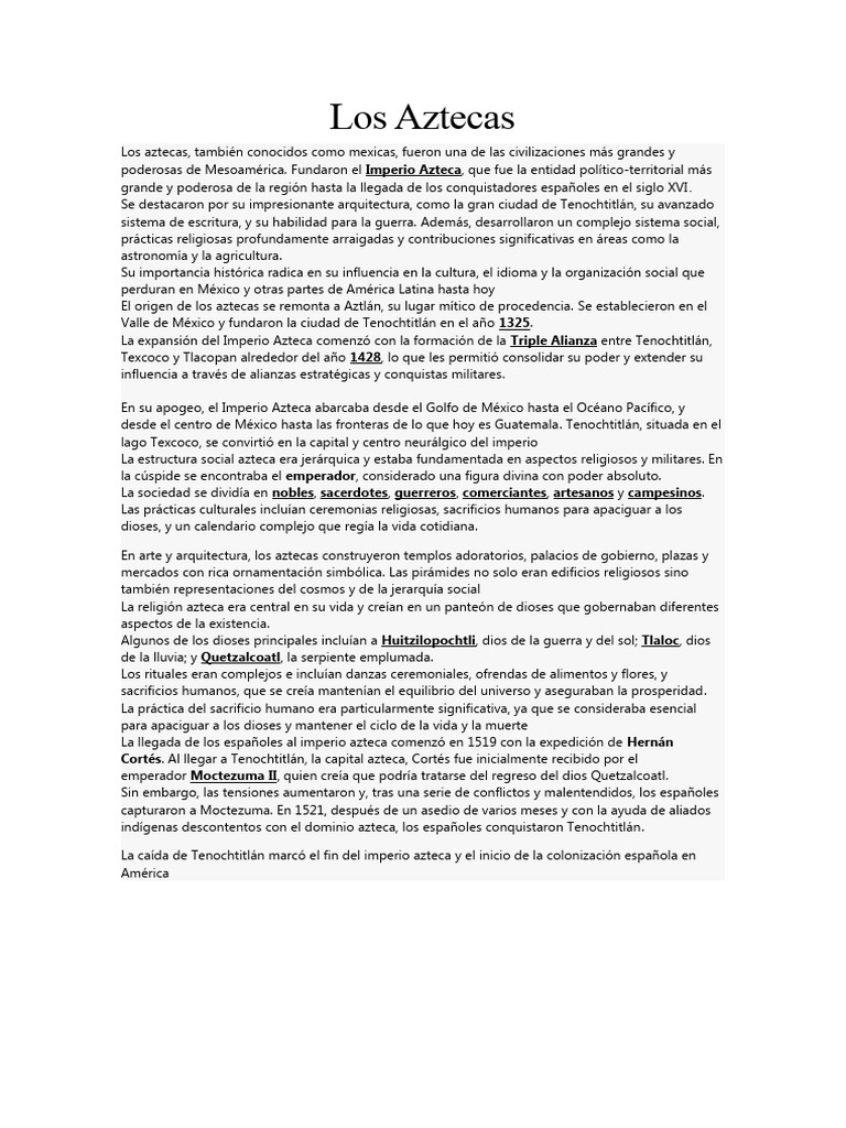 Los Aztecas | PDF | México