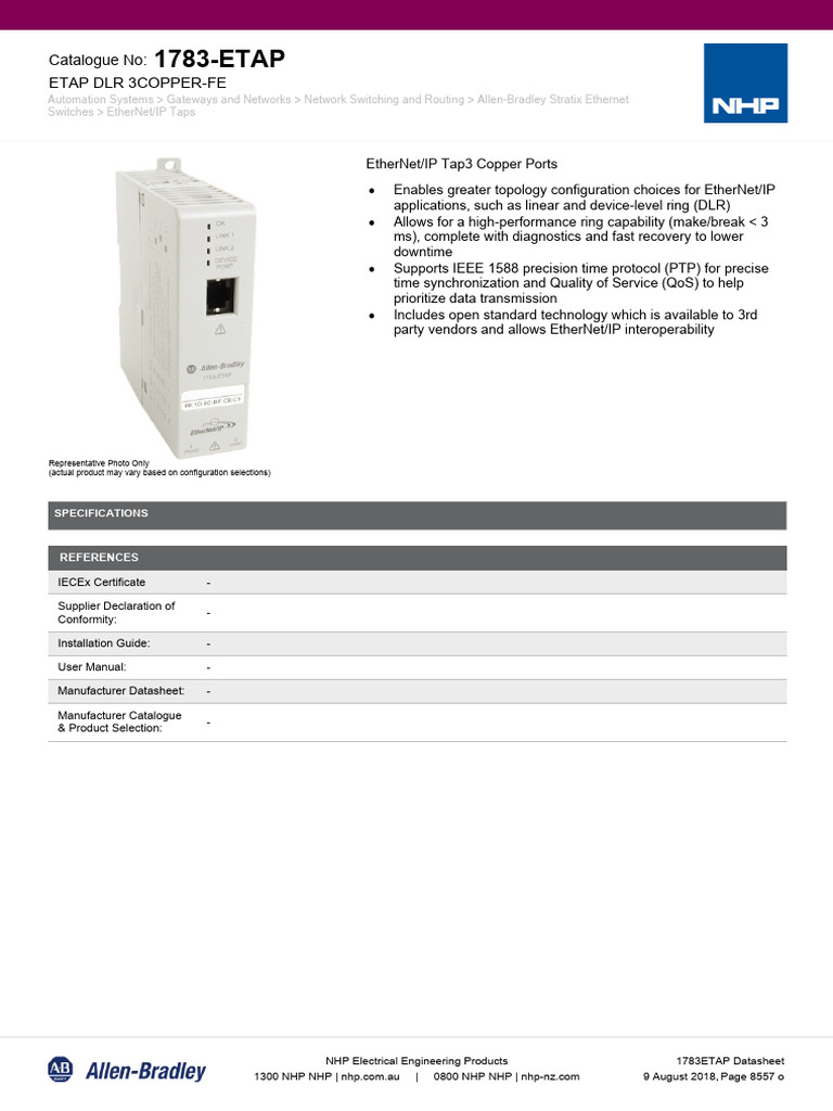 1783ETAP | PDF | Network Switch | Ethernet