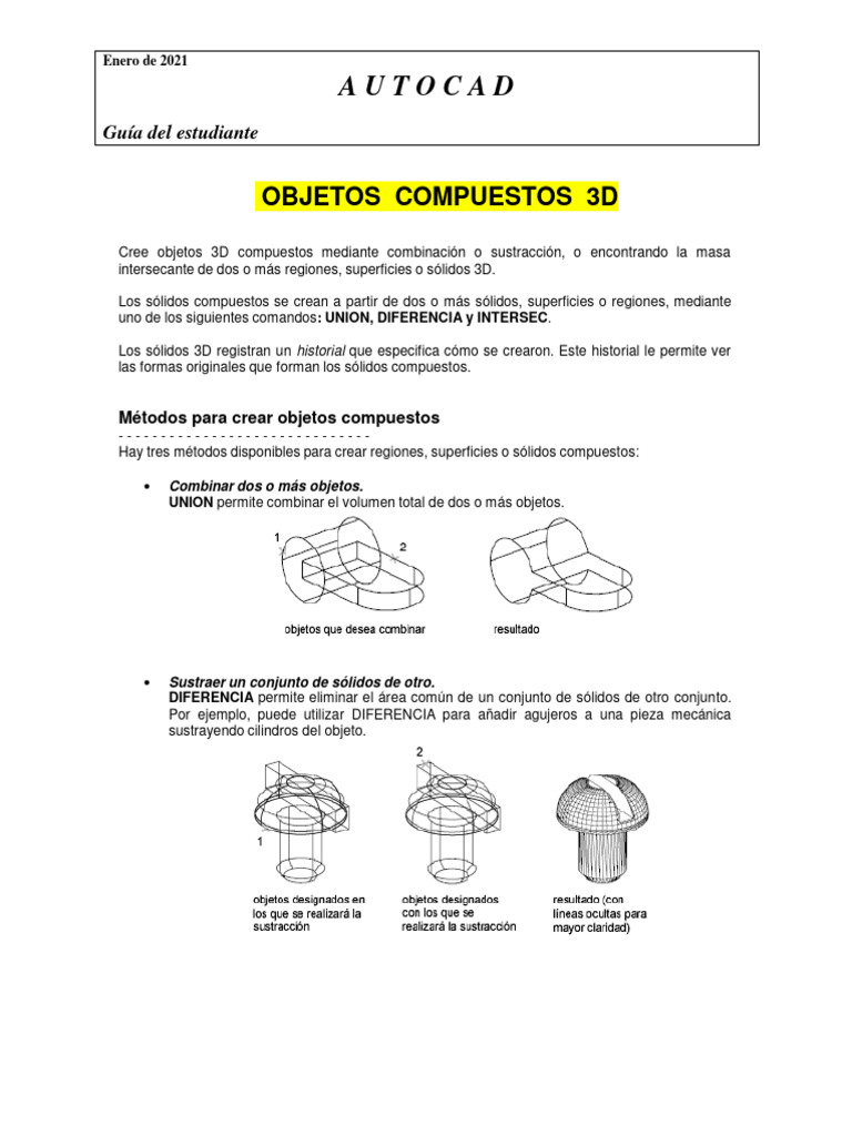18 - Objetos Compuestos 3D | PDF
