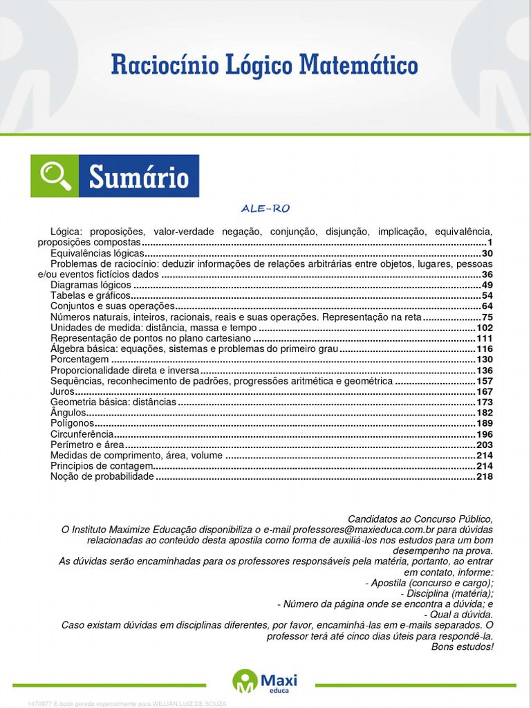 02 Raciocinio Logico Matematico | PDF | Lógica | Lógica matemática