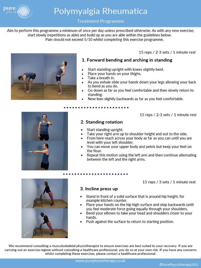 Polymyalgia Rheumatica PMR Treatment Plan 1 | PDF | Musculoskeletal System