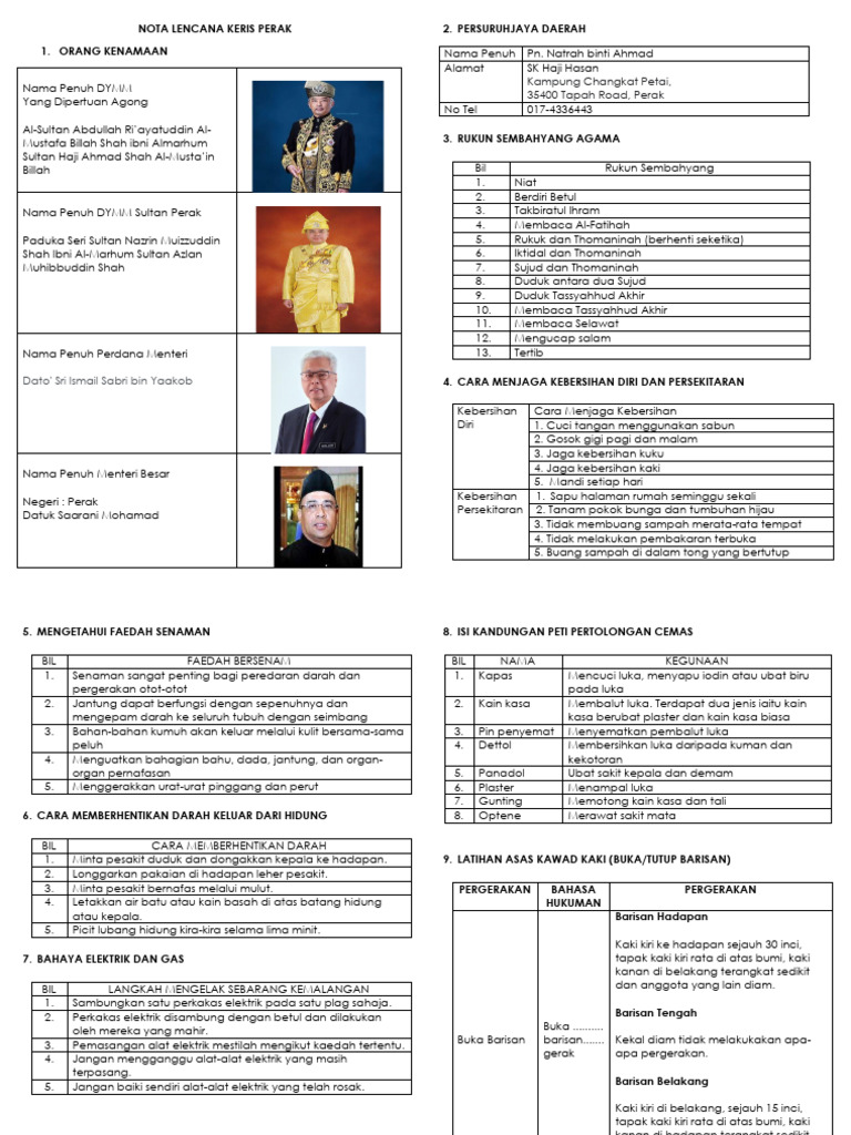 Nota Lencana Keris Perak Pengakap | PDF