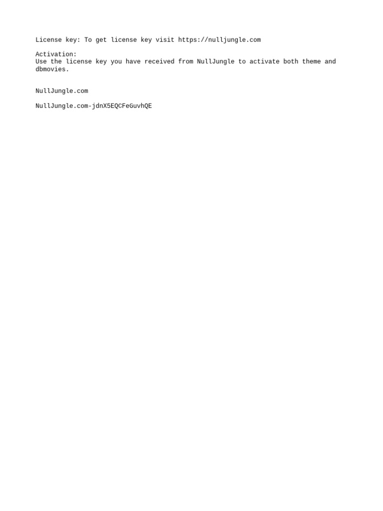 License Key | PDF