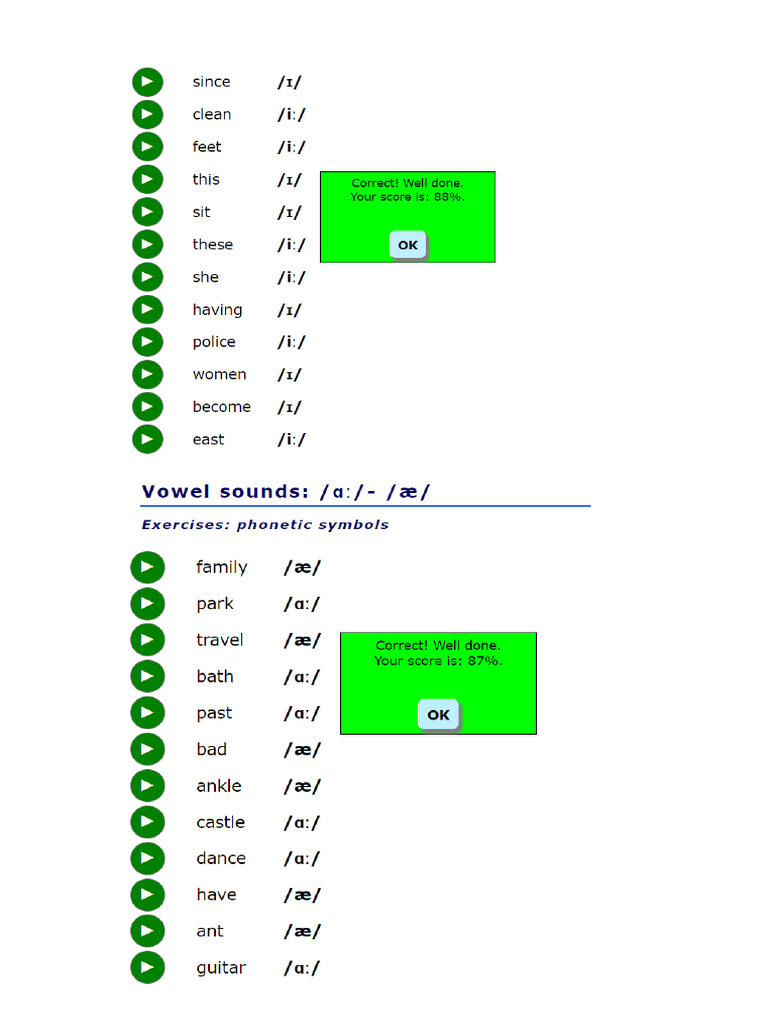 Phonetic - vowels- Yureli García | PDF