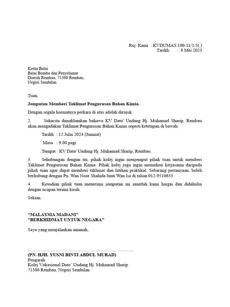 SURAT JEMPUTAN BOMBA | PDF