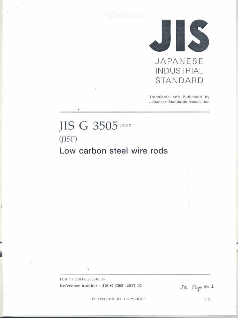 Jis G 3505:2017 | PDF