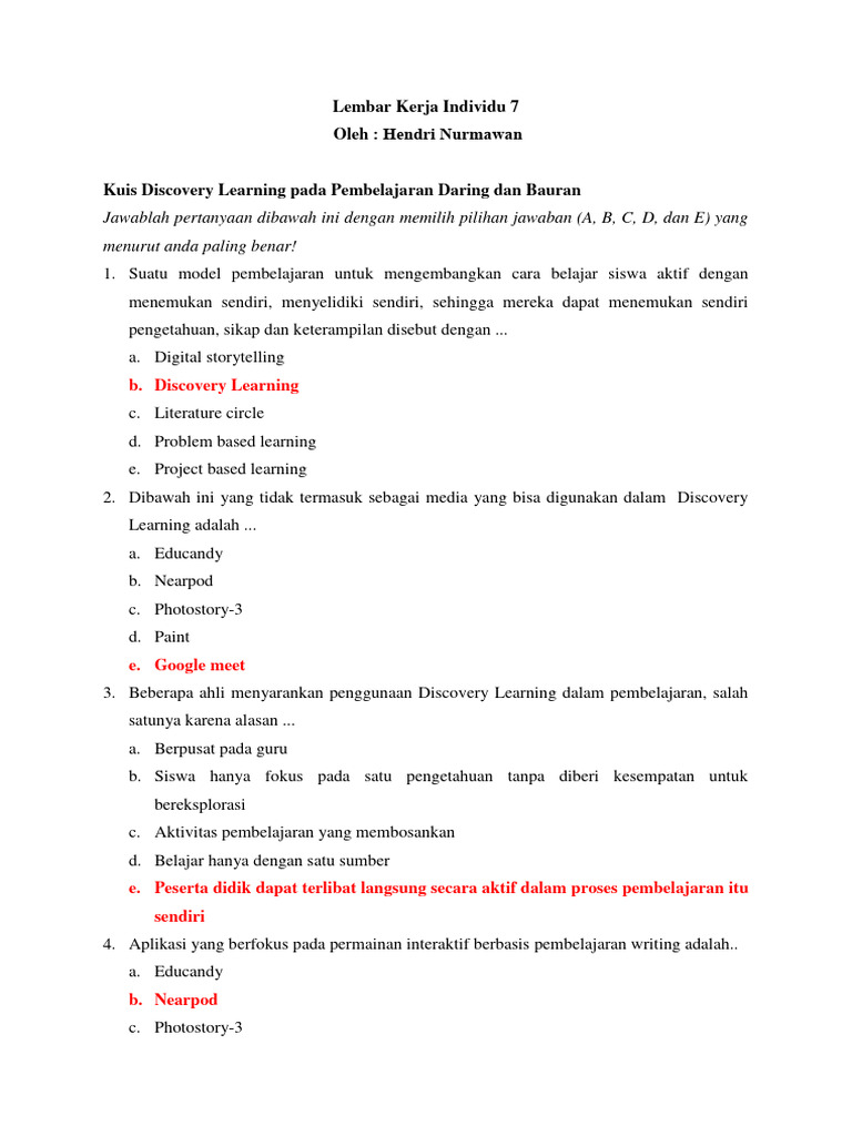 T1 Eksplorasi Konsep LK 7 | PDF
