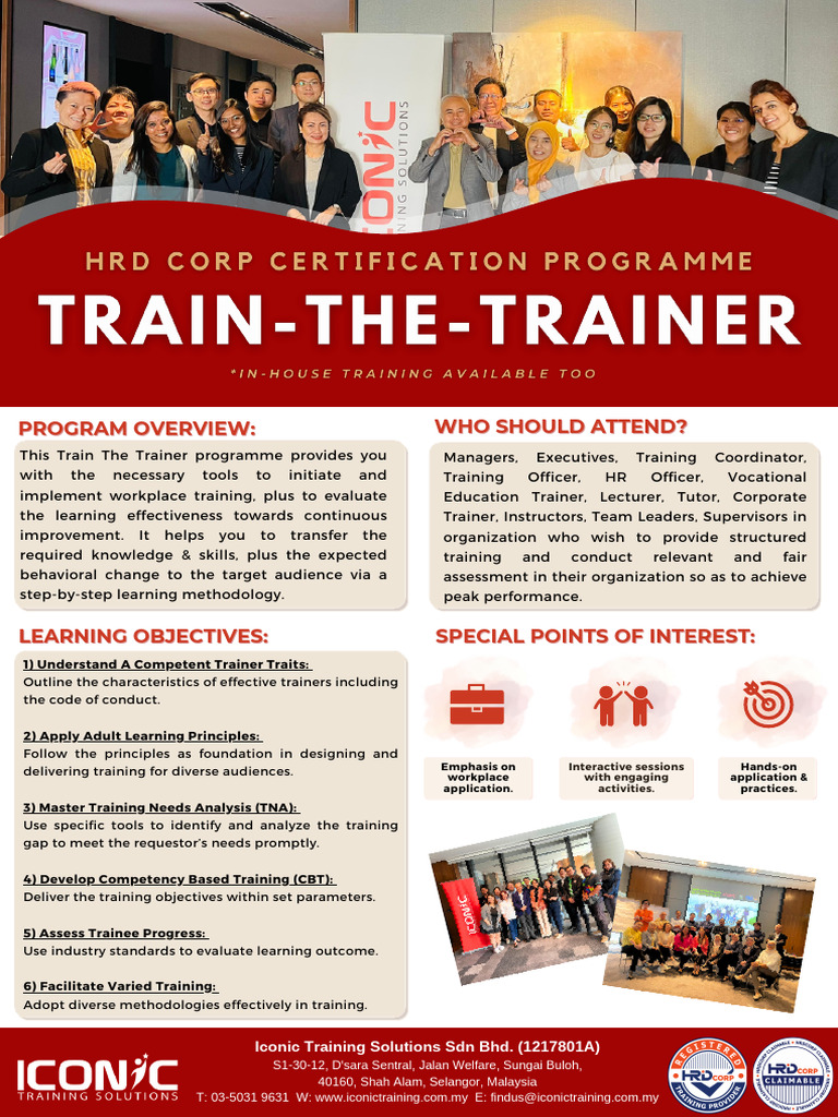 TTT - Iconic Training (General) | PDF | Learning | Methodology