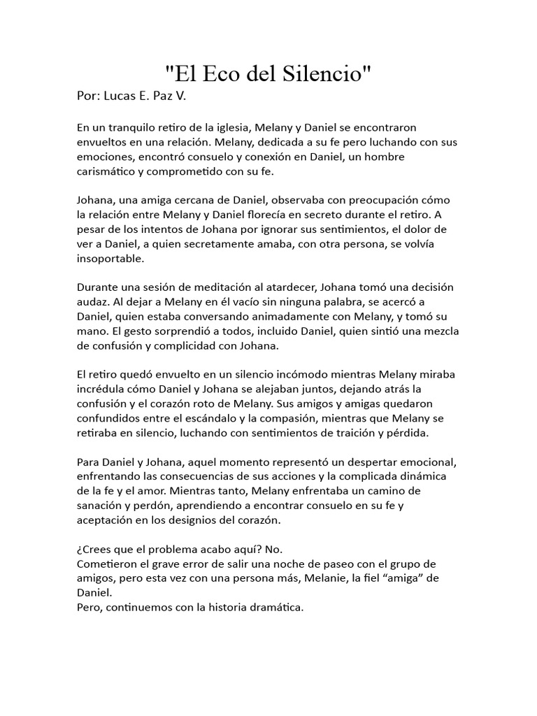 El Eco Del Silencio | PDF