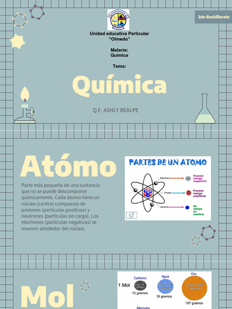Química Pdf Química Mole Unidad