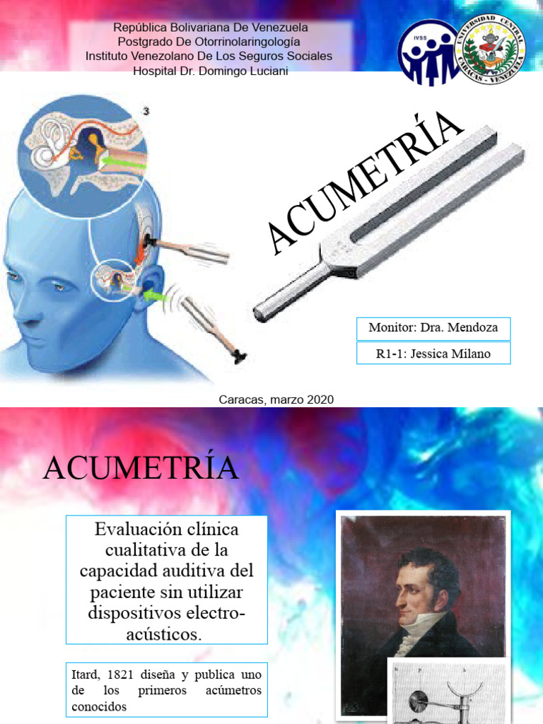 ACUMETRÍA | PDF | Especialidades Medicas | Otología