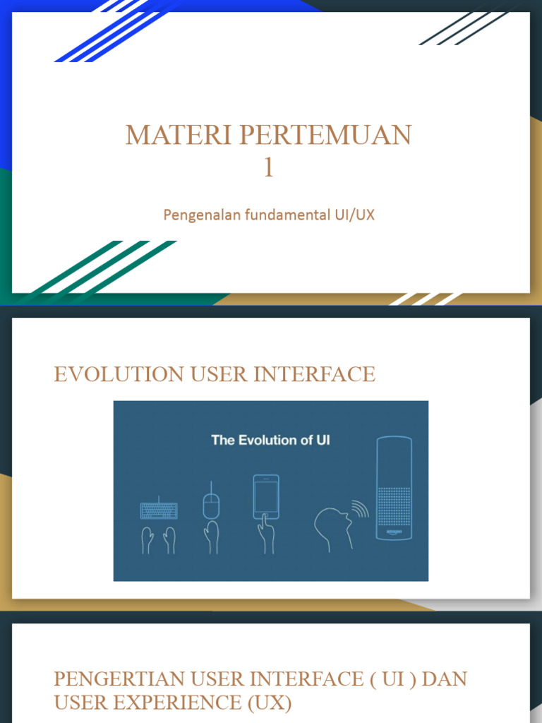 MATERI Pengenalan Fundamental UI - UX | PDF