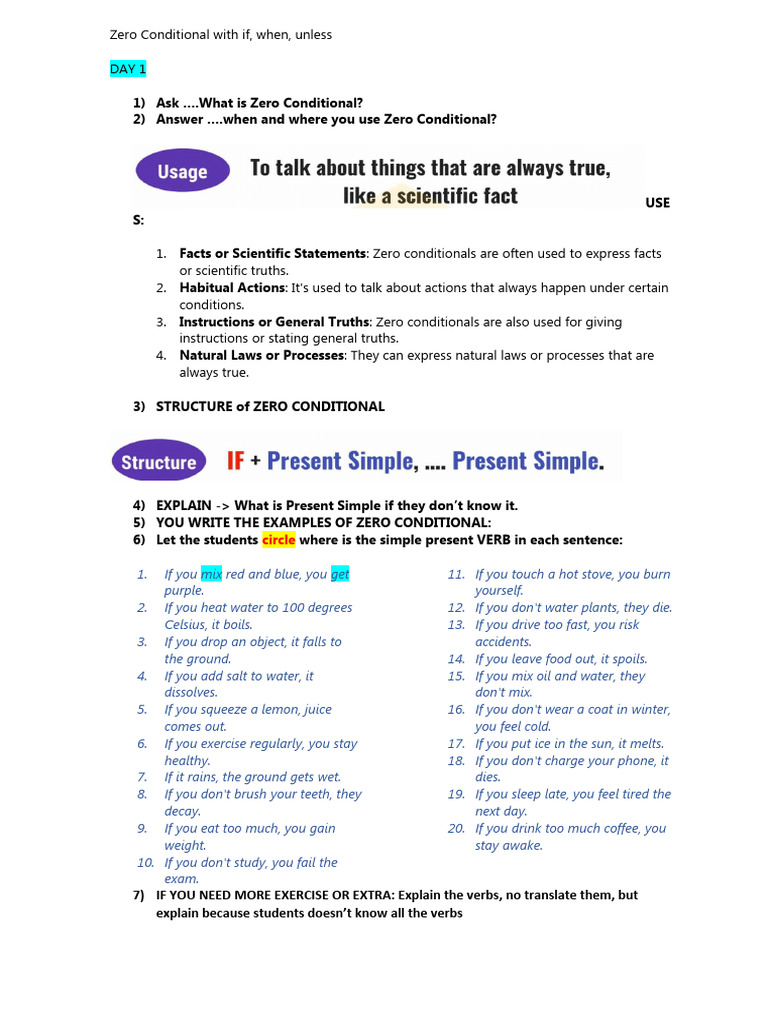 Zero Conditional With If | PDF | Languages | Foreign Language Studies