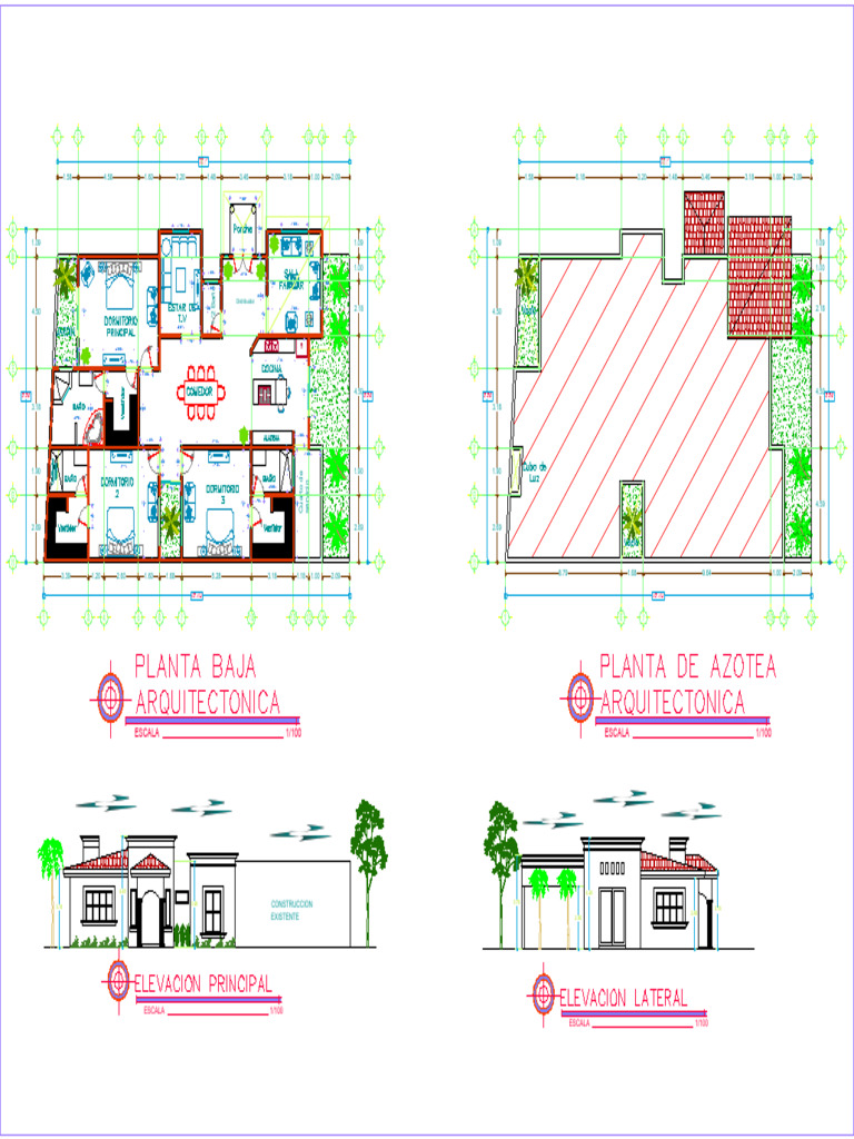 Casa 1 Piso Contemporanea-Layout2 | PDF