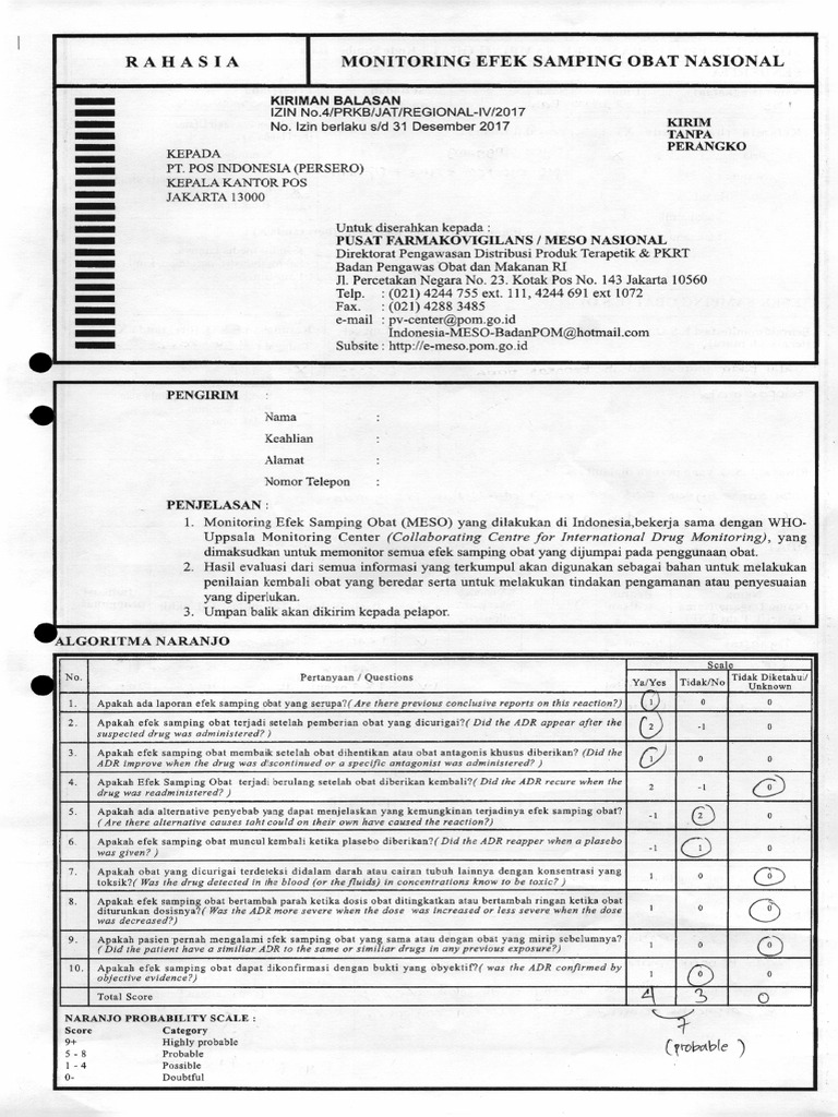 Form Meso - Dan - Analisa - Naranjo | PDF