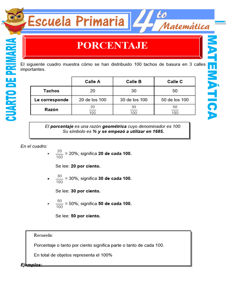 Definicion-de-Porcentaje-para-Cuarto-de-Primaria (2) | Descargar gratis ...