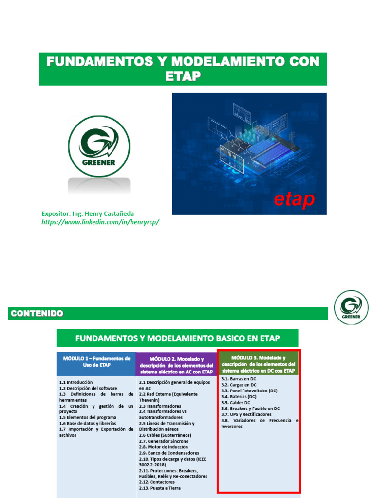 Diapositiva 4 - Fundamentos y Modelamiento Con ETAP | PDF | Fusible ...
