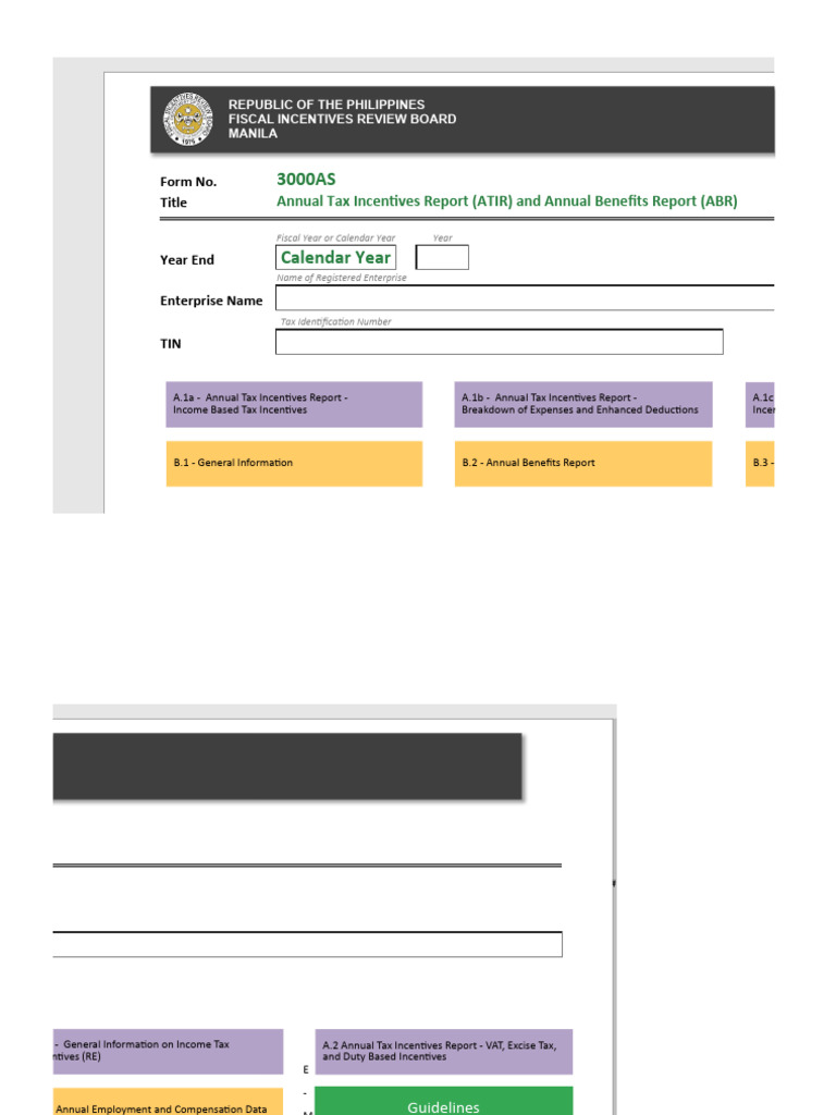 FIRB Form No. 3000AS_YYYY_(IPA)_(RBE Name) - Annual Tax Incentives ... FIRB Form No. 3000AS_YYYY_(IPA)_(RBE Name) - Annual Tax Incentives ...