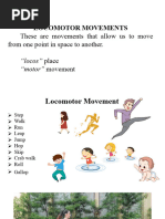 Locomotor and Non Locomotor Movements | PDF