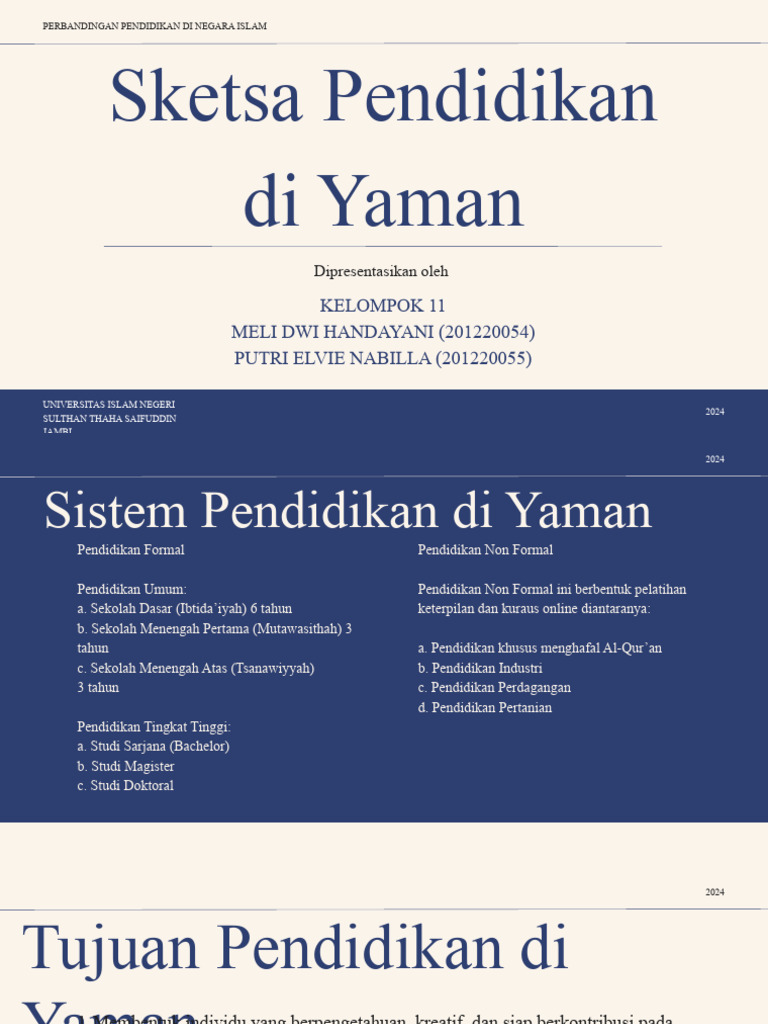 Tentang Sketsa Pendidikan Di Yaman | PDF