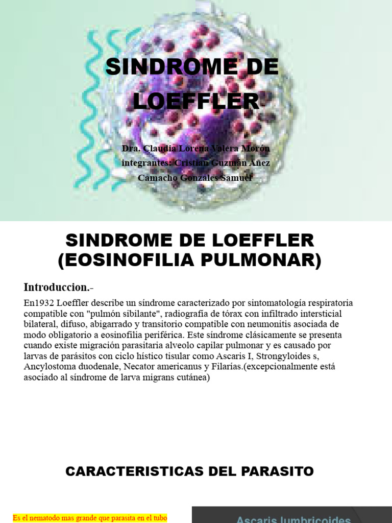 Sindrome de Loeffler | PDF | Tos | Enfermedades y trastornos