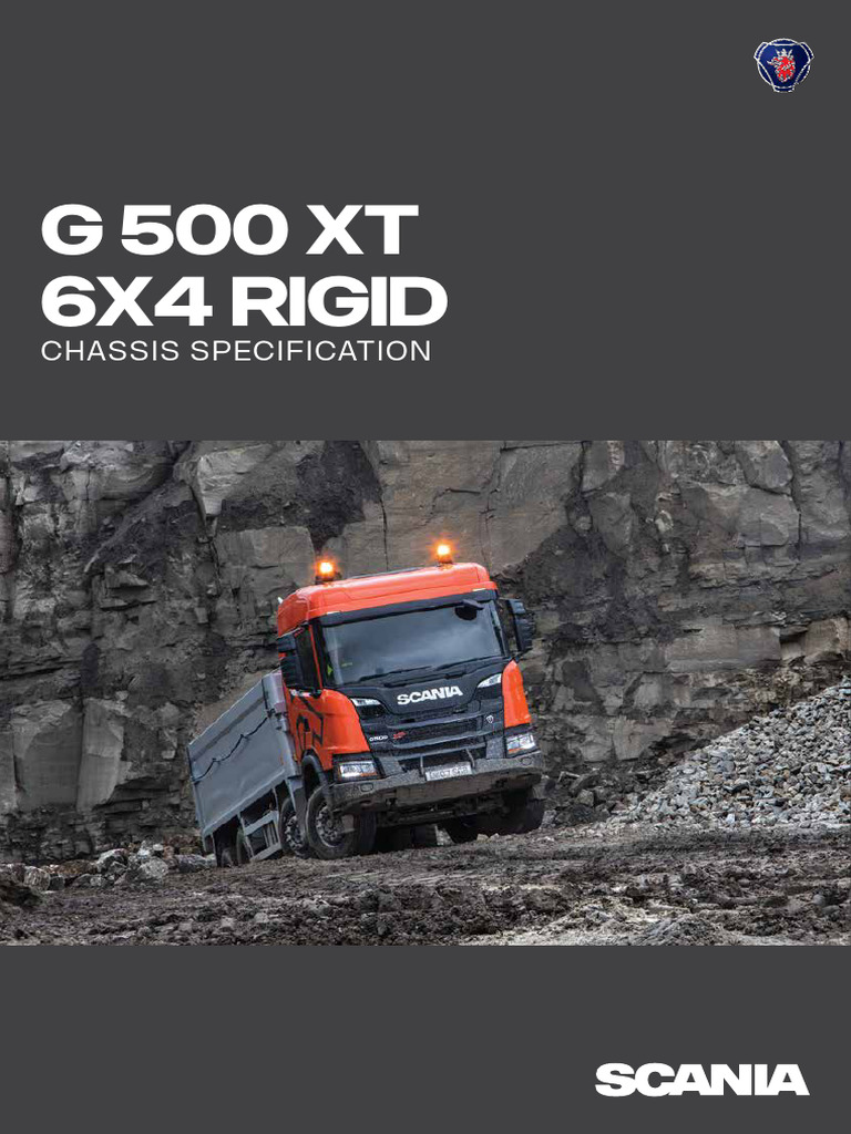 Scania G500 XT 6x4 Specifications | PDF | Truck | Axle