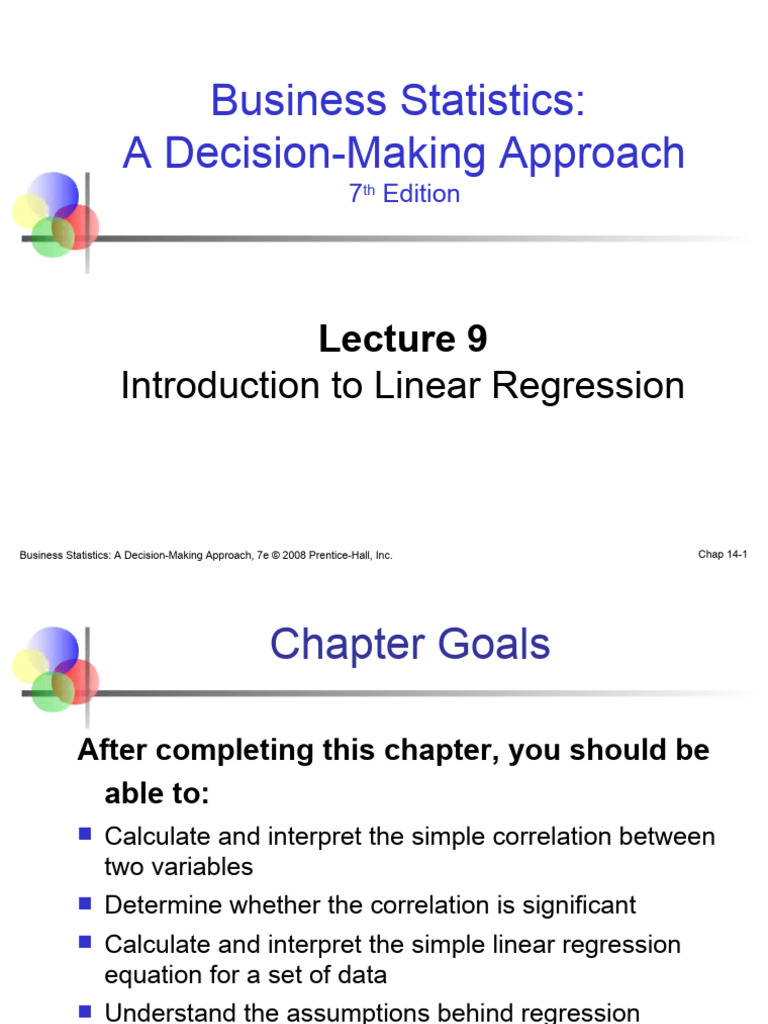 Lecture 9 Simple Regression | PDF | Errors And Residuals | Regression Analysis