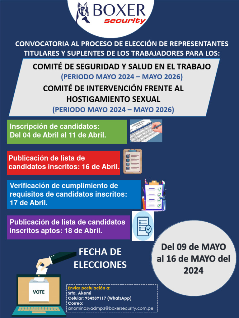 Convocatoria Elecciones Comité SST 2024 | PDF