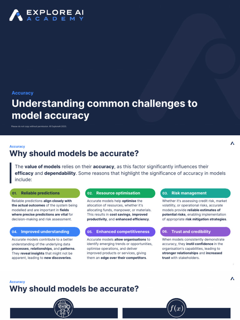 Understanding Common Challenges To Model Accuracy (Slides) | PDF | Errors And Residuals ...