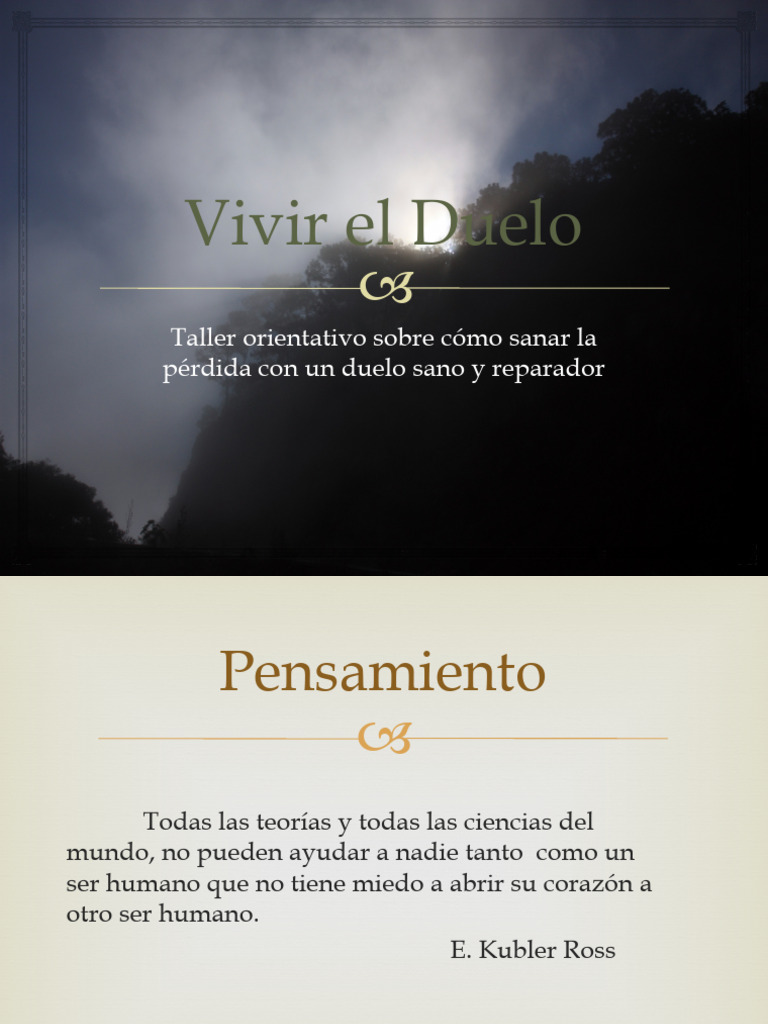 Taller de Duelo: Sanando Pérdidas | PDF | Dolor | Sicología