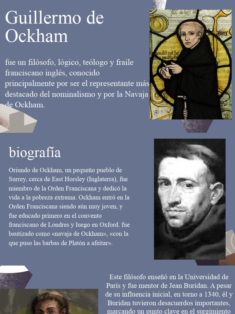 Guillermo de Ockham | PDF | Filosofía occidental | Metafísica