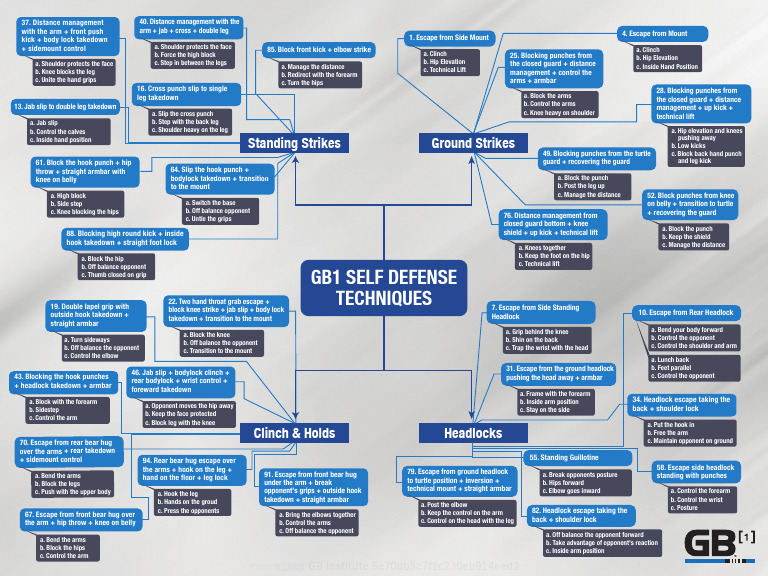 GB1 Self Defense Mind Map | PDF
