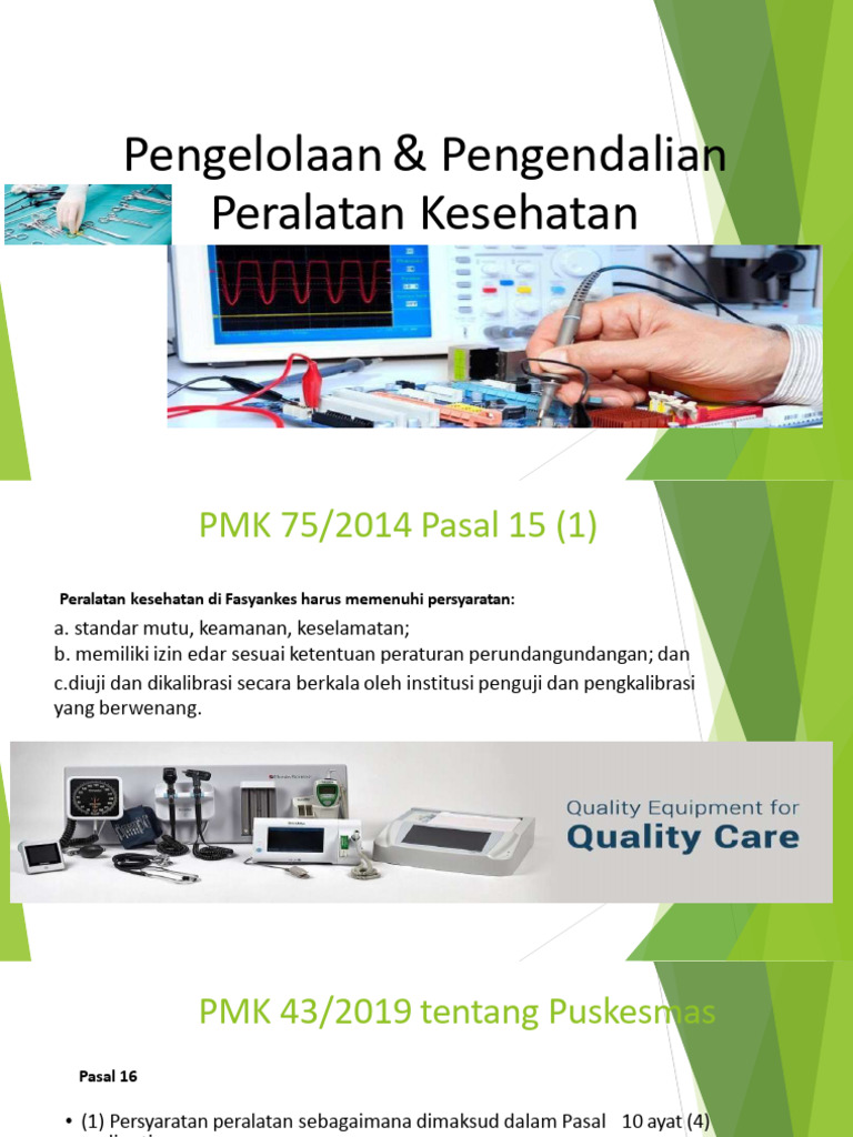 II. Pengelolaan Dan Pengendalian Alat Kesehatan Di Fasyankes | PDF