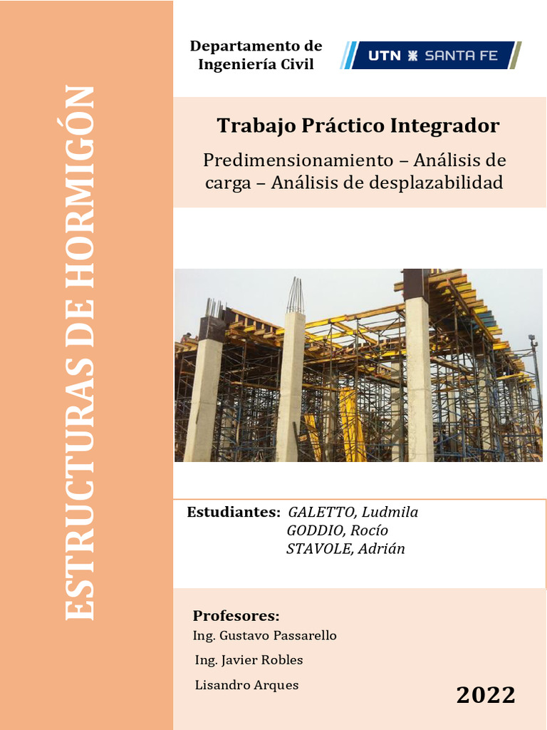 1 - TP Integrador Edh - Galetto - Goddio - Stavole | PDF | Mortero (Albañilería) | Material ...