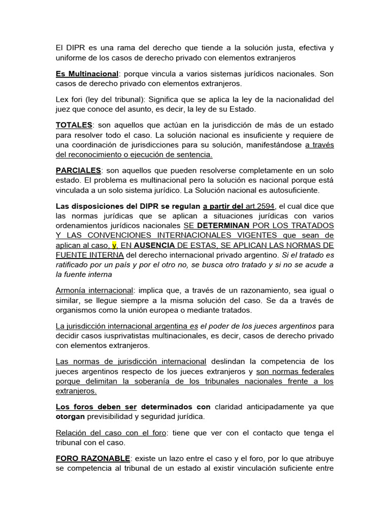 Resumen Dipr | PDF | Jurisdicción | Judicaturas