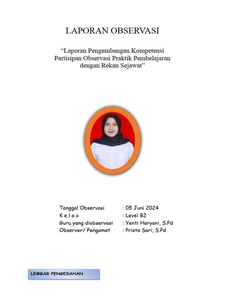 Laporan Observasi Praktik PMM | PDF | Karier & Perkembangan ...