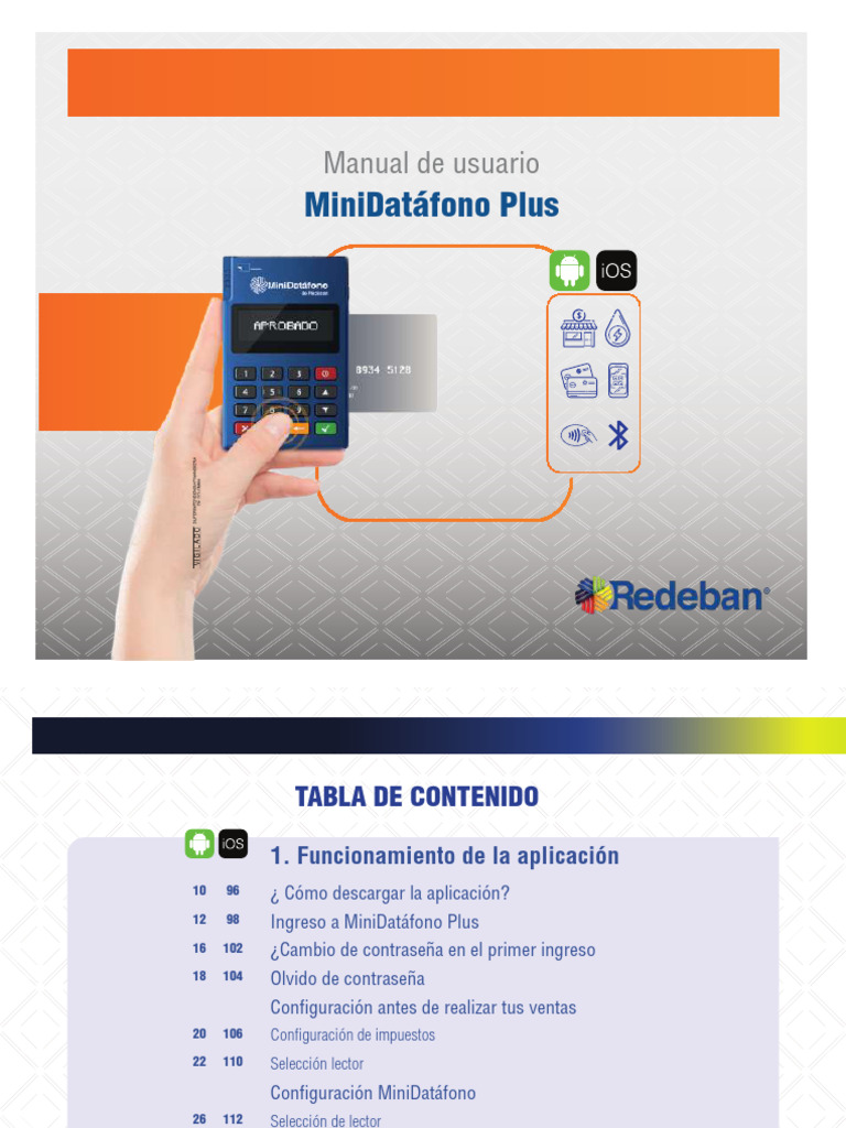 Manual de Uso Minidatafono Redeban Compressed | Descargar gratis PDF ...