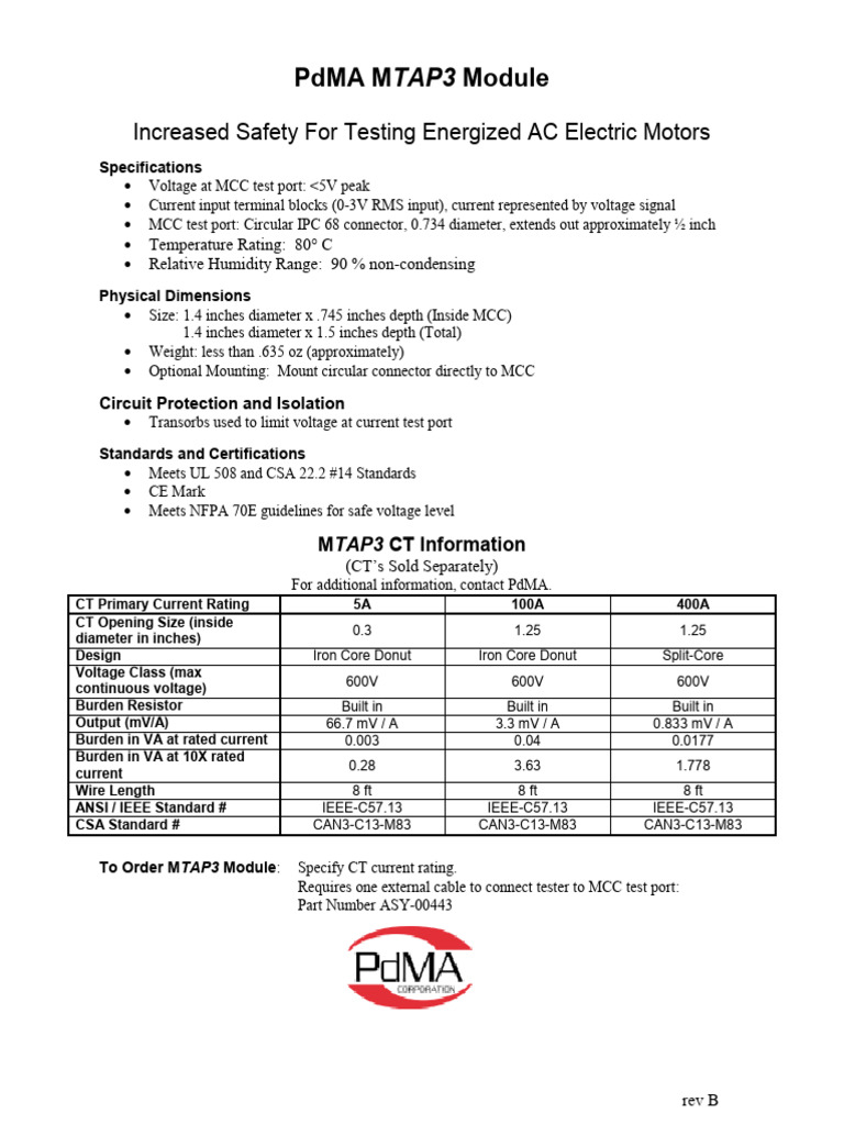PdMA MTAP3 Module Specifications | PDF | Electrical Engineering ...
