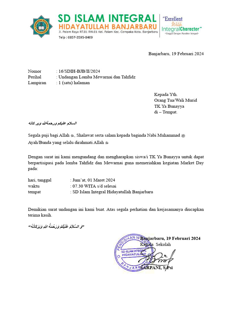 Undangan Market Day 2024 | PDF