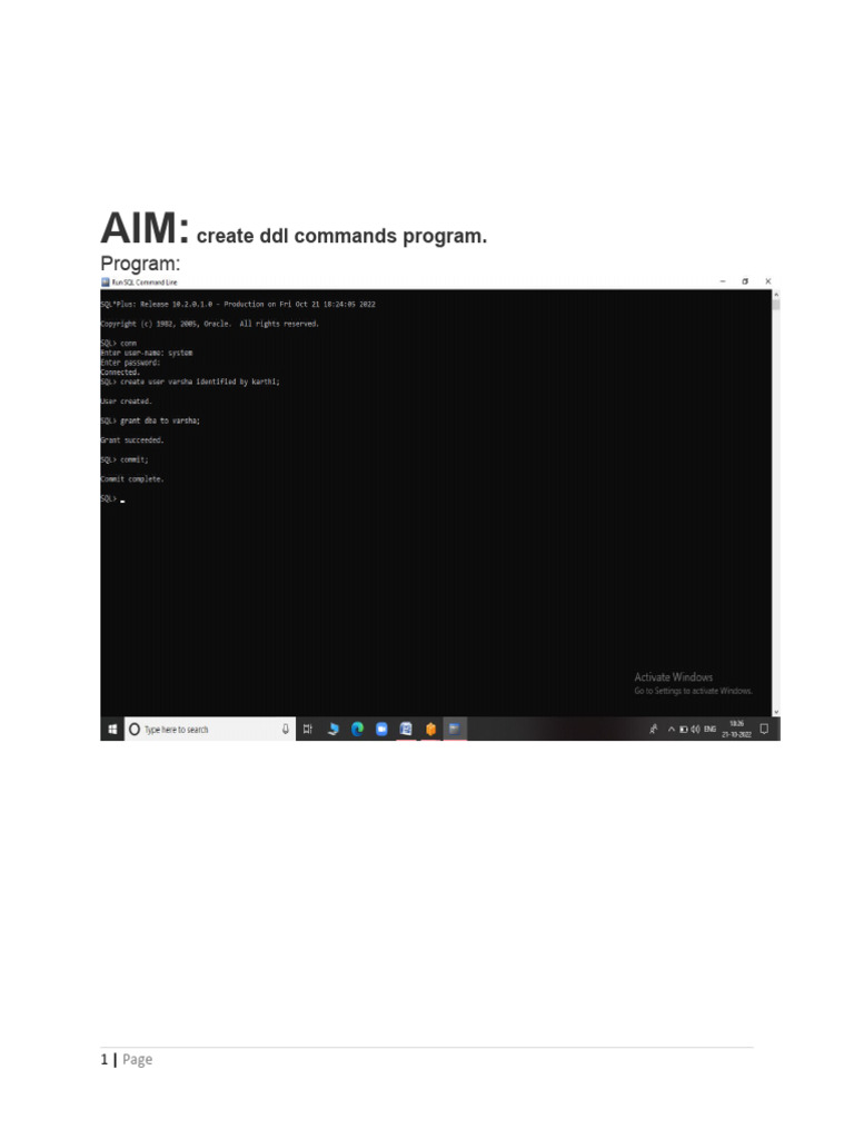 DBMS Programs | PDF | Sql | Computer Programming DBMS Programs | PDF | Sql | Computer Programming