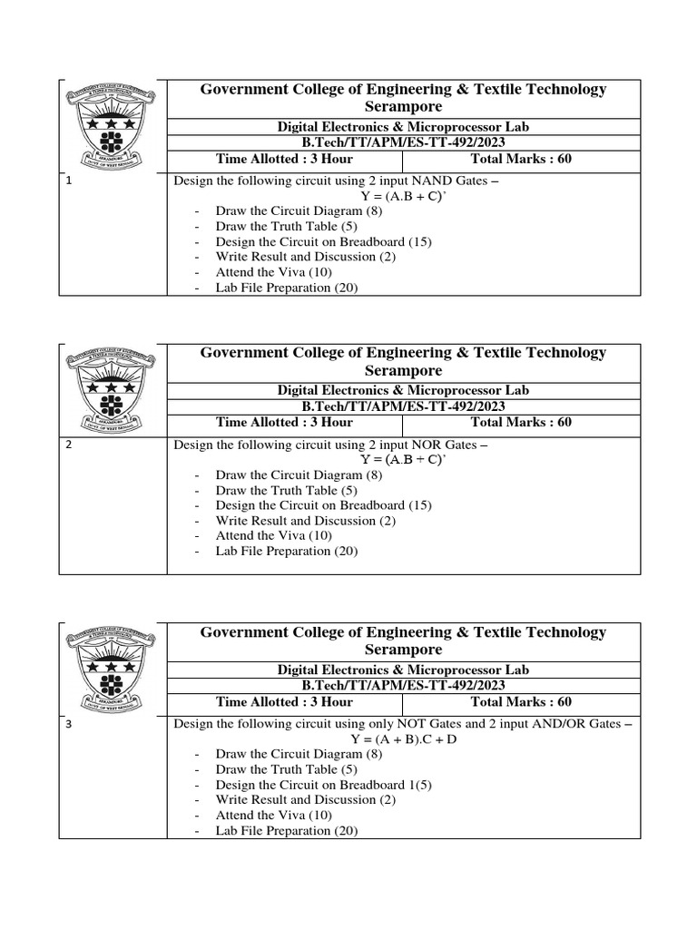 Lab_Exam_Model_Questions_2023 | PDF | Programming | Computer Program
