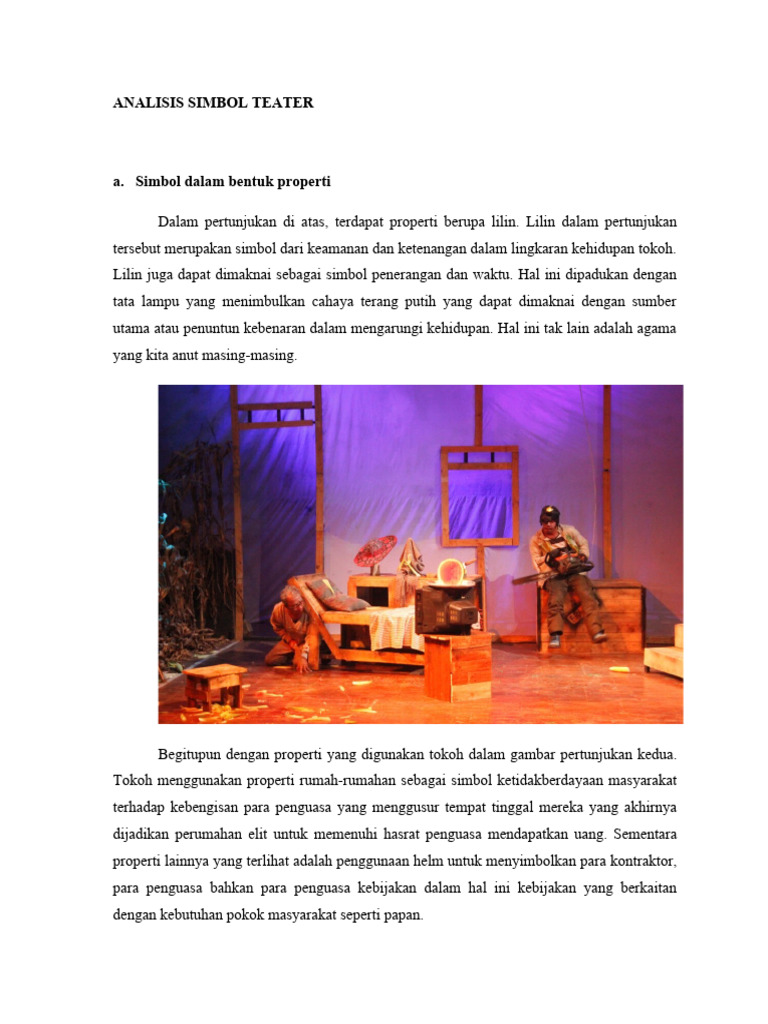 Analisis Simbol Teater | PDF