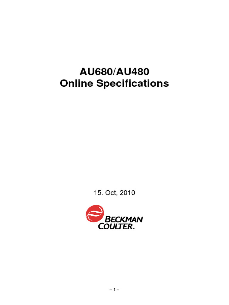 AU680/AU480 Online Specifications Guide | PDF | Information | Bit
