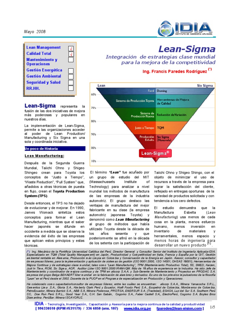 Lean Sigma | PDF