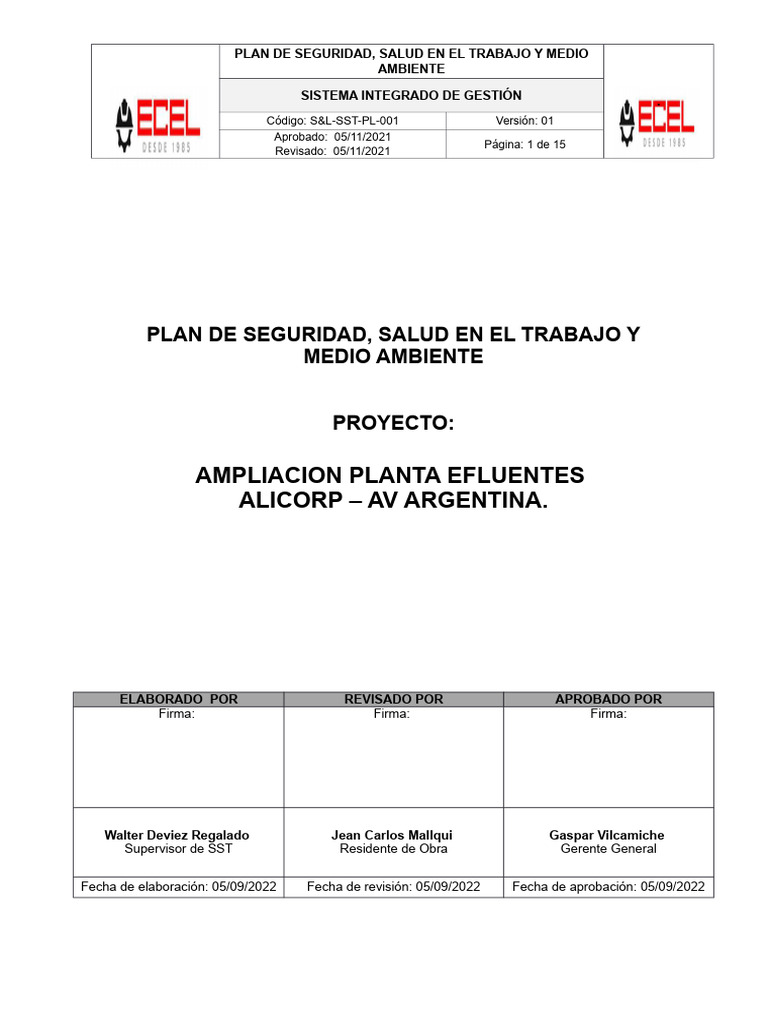 plan-de-seguridad-y-salud-en-el-trabajo-y-medio-ambiente-alicorp | Descargar gratis PDF ...