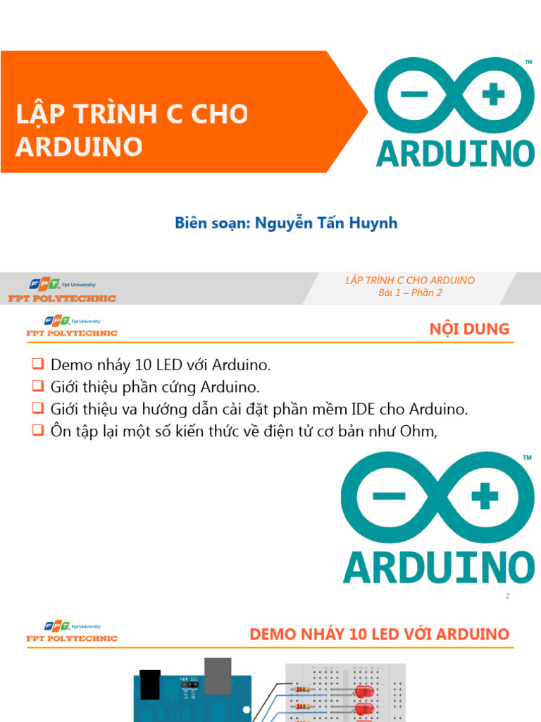 Slide 1.2 - Tìm Hiểu & Cài Đặt IDE Cho Arduino Uno R3 | PDF